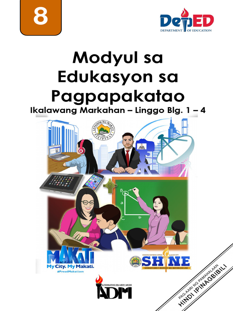 Modyul Sa Edukasyon Sa Pagpapakatao: Ikalawang Markahan - Linggo Blg. 1 ...