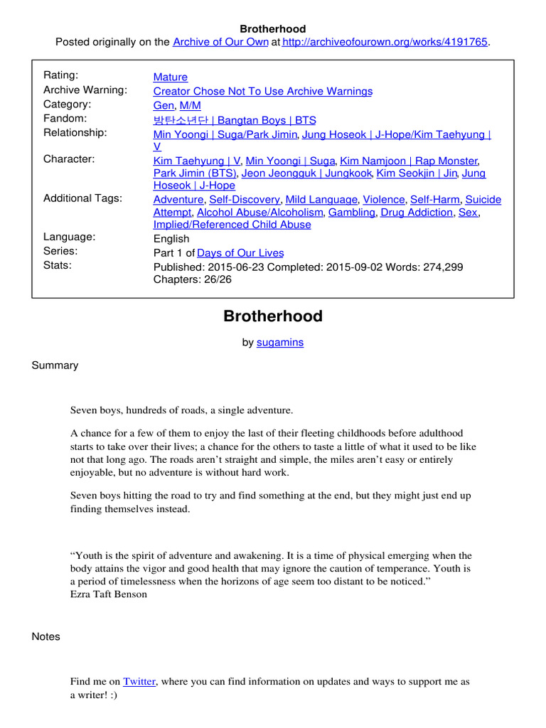 Brotherhood - A Guide | PDF | Gambling