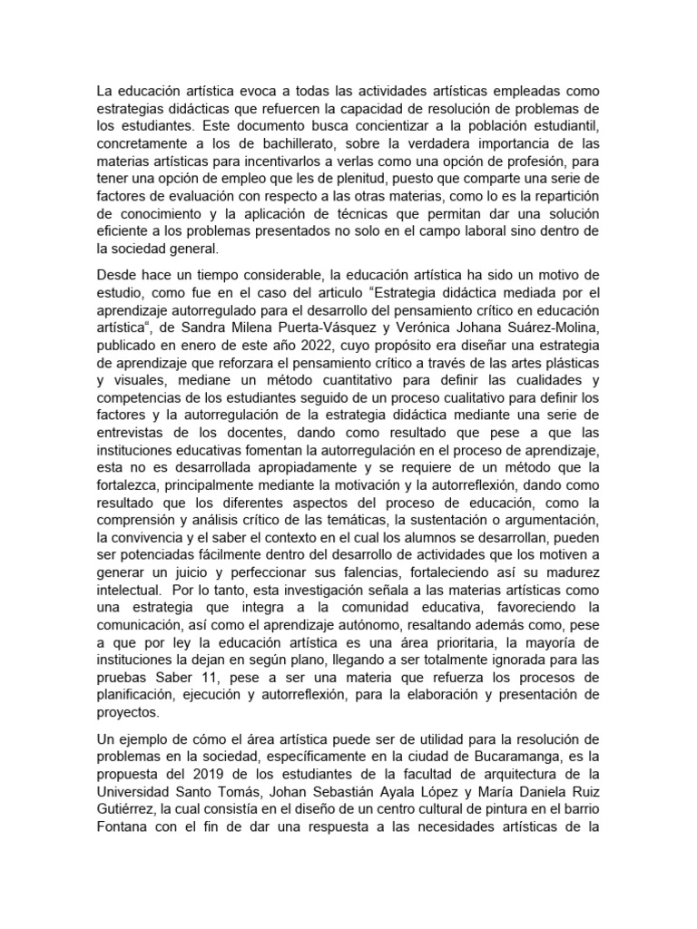 Introducción | PDF | Educación en artes visuales | Aprendizaje