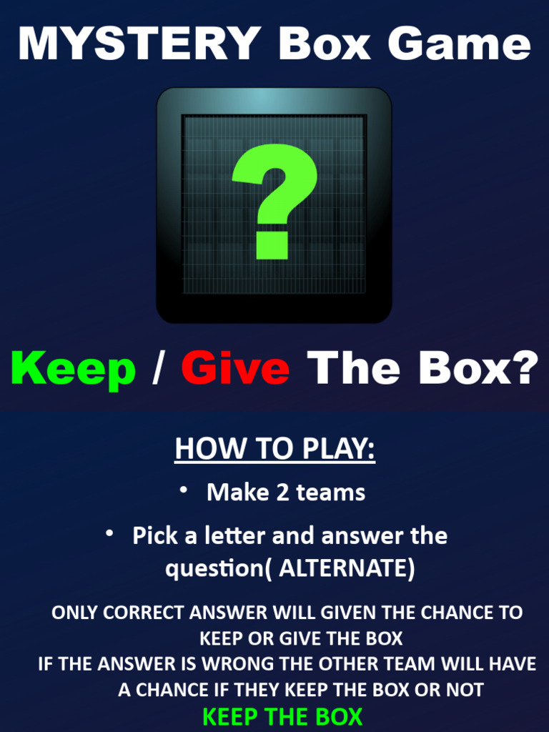 MYSTERY-BOX-TEMPLATE | PDF