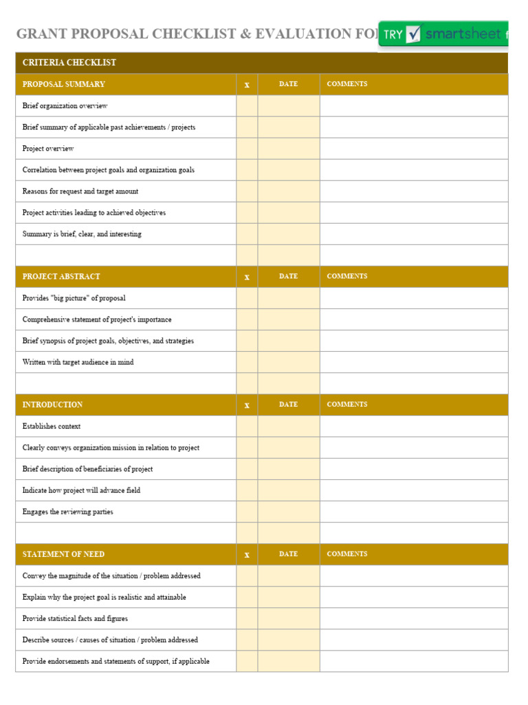 Grant Proposal Template 23 | PDF | Evaluation | Goal