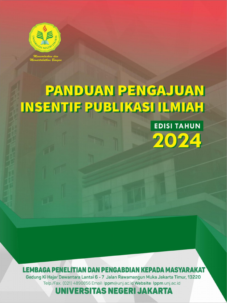 REVISI - PANDUAN INSENTIF PUBLIKASI ILMIAH 2024 - 20 Maret 2024 FIX | PDF