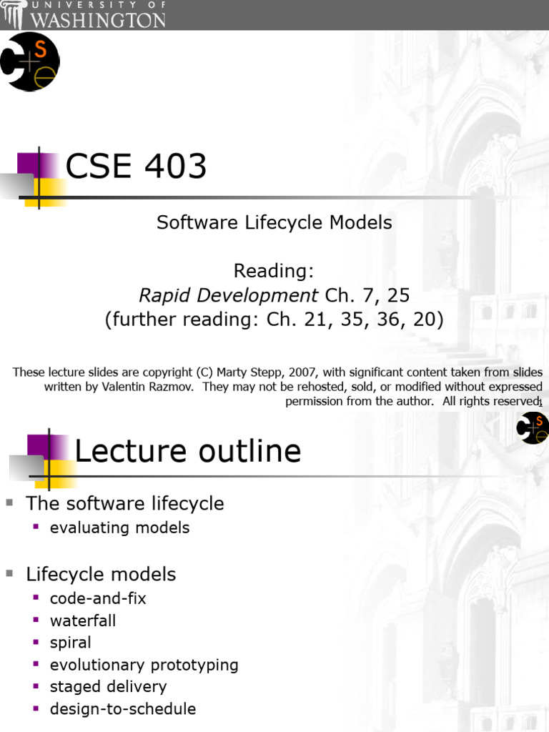 03-Software Lifecycle Models | PDF | Software Development Process | Software Prototyping
