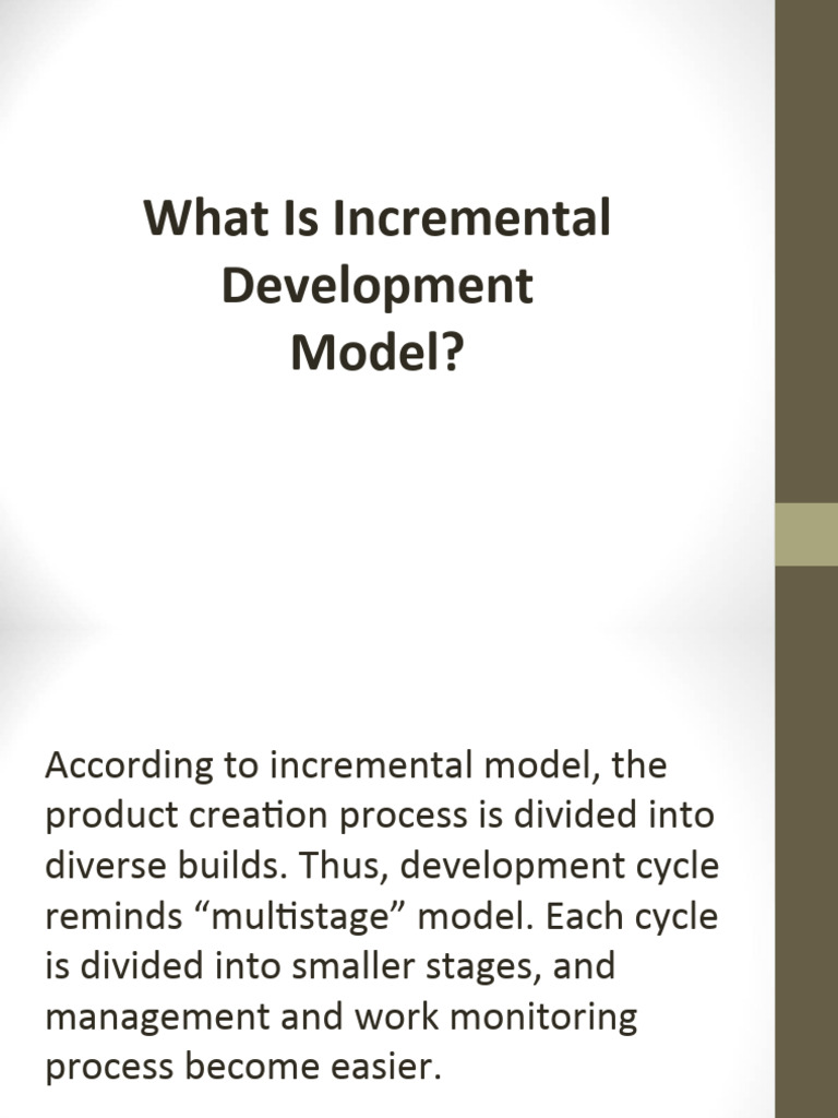What Is Incremental Development Model? | PDF | Computers
