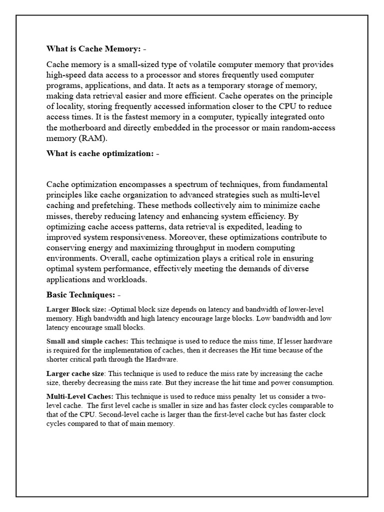 Coa Poster Content | PDF | Cpu Cache | Cache (Computing)