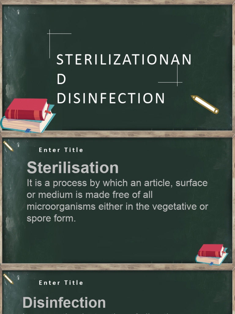 Sterilization and Disinfection Methods | PDF | Sterilization (Microbiology) | Disinfectant