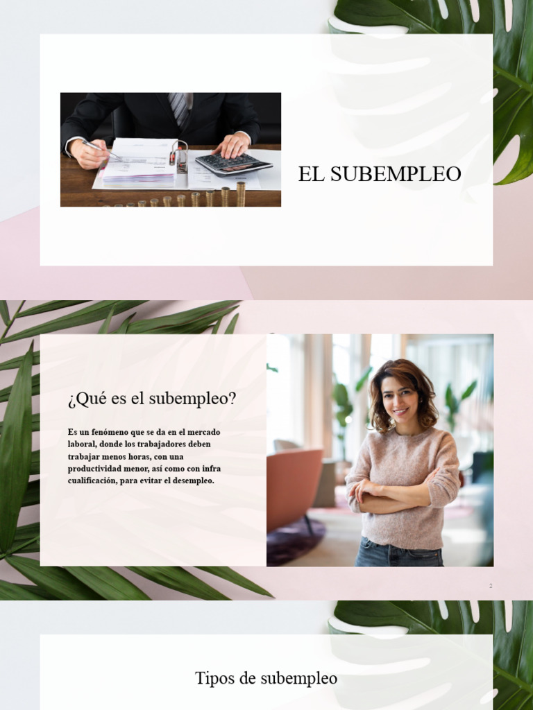 El Subempleo | PDF | Subempleo | Empleo