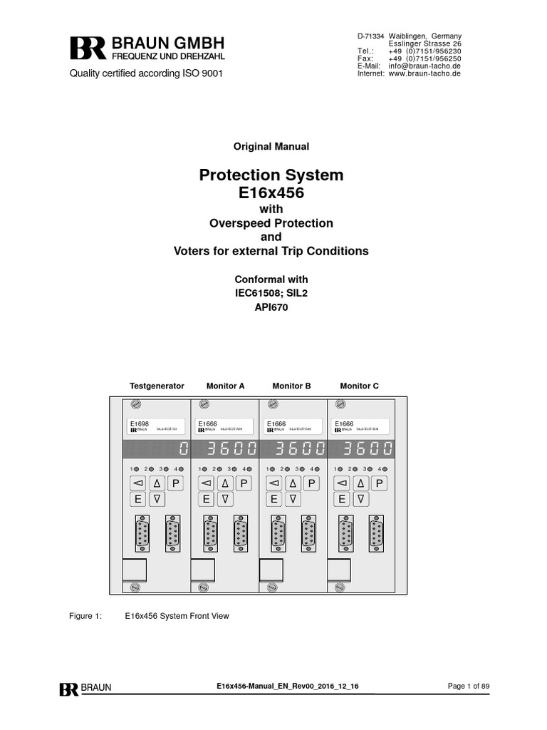 Braun E16x456-Manual en | PDF | Relay | Programmable Logic Controller