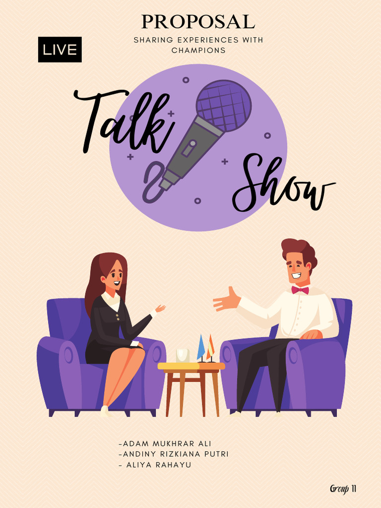 Talk Show (Poster) | PDF | Human Communication