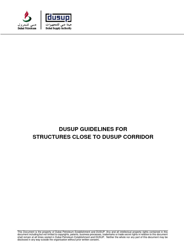 DP OPSON 0188 Guidelines For Structures Close To DUSUP Corridor | PDF ...