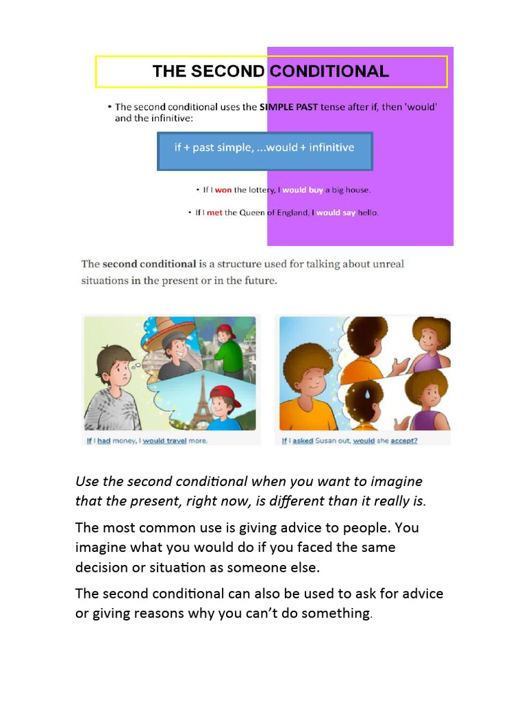 Use The Second Conditional | PDF
