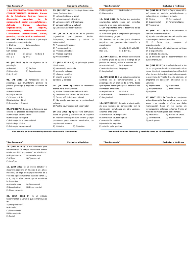 La Psicología Como Ciencia Del Comportamiento Humano | PDF | Sicología | Experimentar