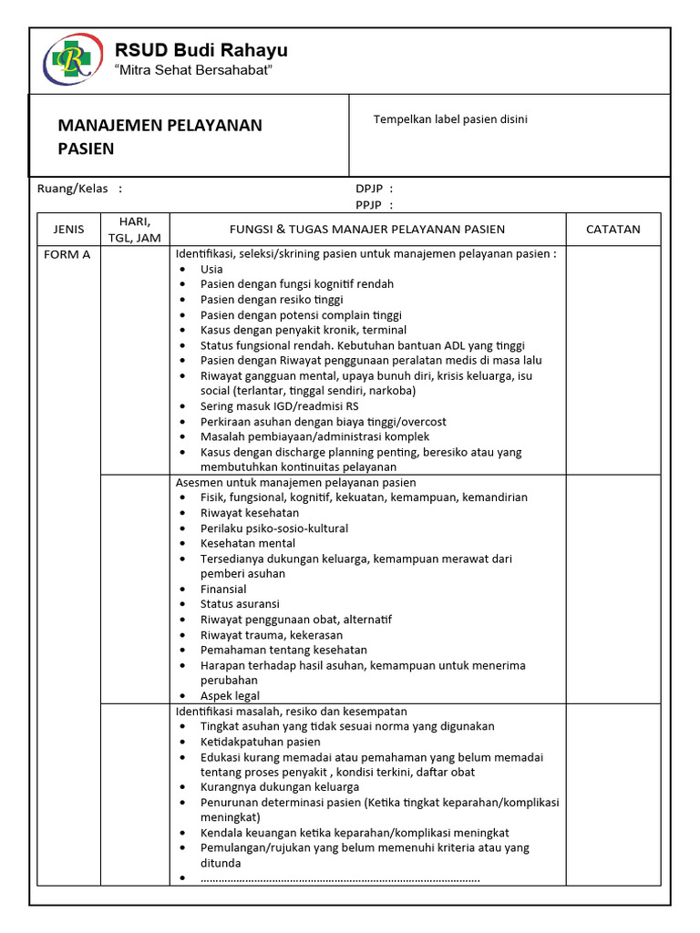 Form A Form B MPP | PDF