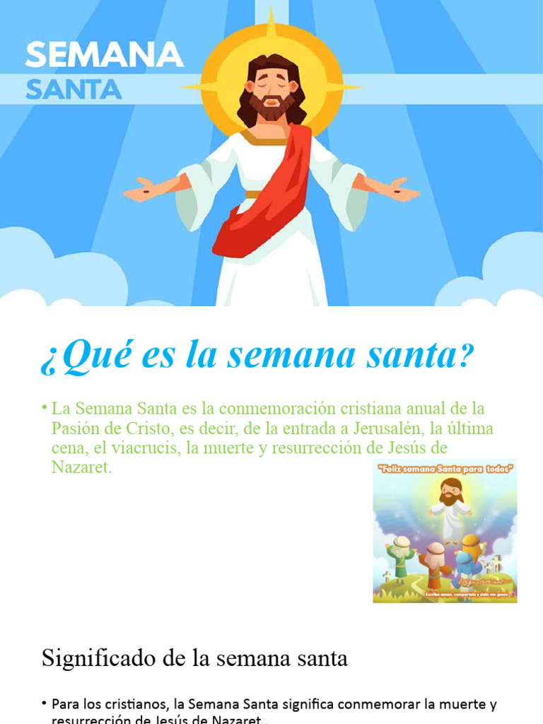 Diapositiva de La Semana Santa 4B | PDF