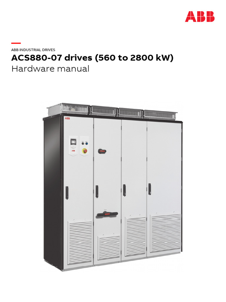 ACS880-07 Drives (560 To 2800 KW) : Hardware Manual | PDF | Power Inverter | Fuse (Electrical)