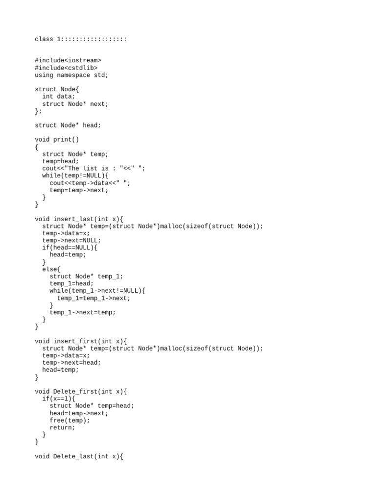 Class Pdf Object Computer Science Computing