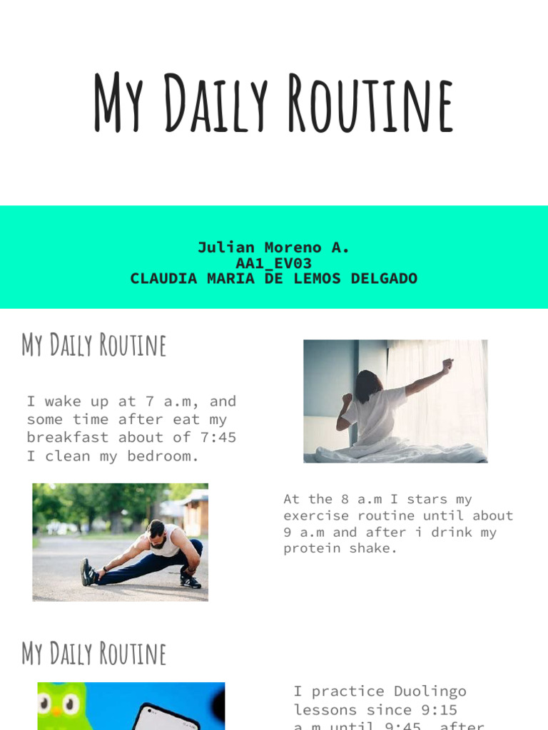 My Daily Routine | PDF