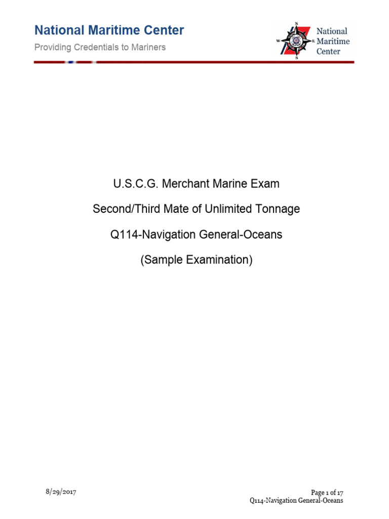 Third Mate Exam Navigation Questions | PDF | Compass | Contour Line