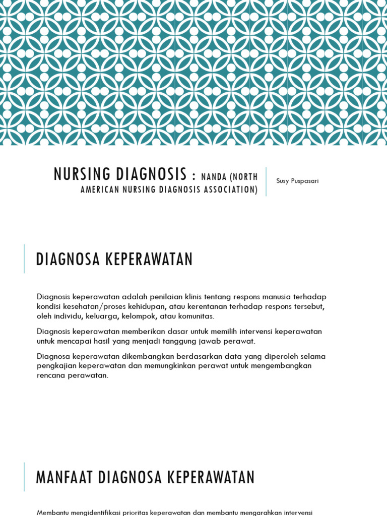 Nursing Diagnosis SP | PDF | Pengembangan Diri