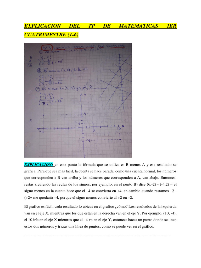 EXPLICACION DEL TP DE MATEMATICAS 1ER CUATRIMESTRE (1-6) | PDF | Fractal | Secuencia