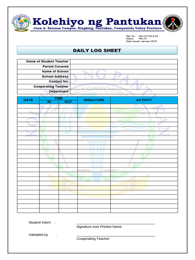 Do Ojt Forms Revised2022 1 | PDF | Teachers | Internship