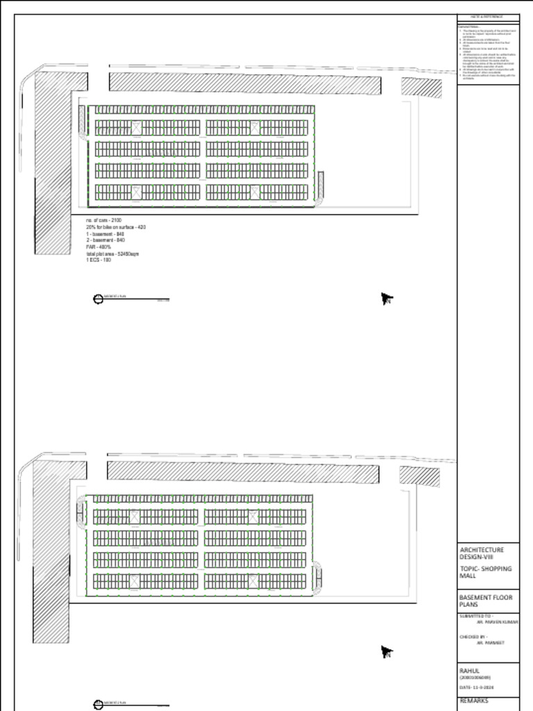 Basement Plan Shopping Mall | PDF