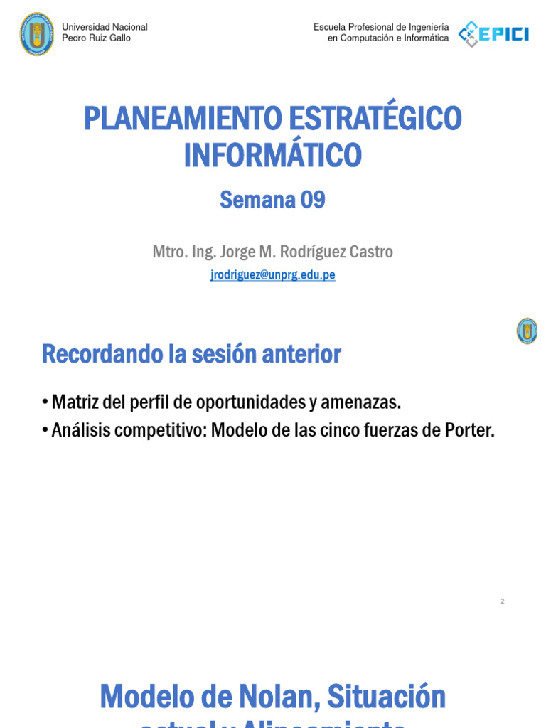 Modelo de Nolan y Alineamiento TI | PDF | Planificación | Business