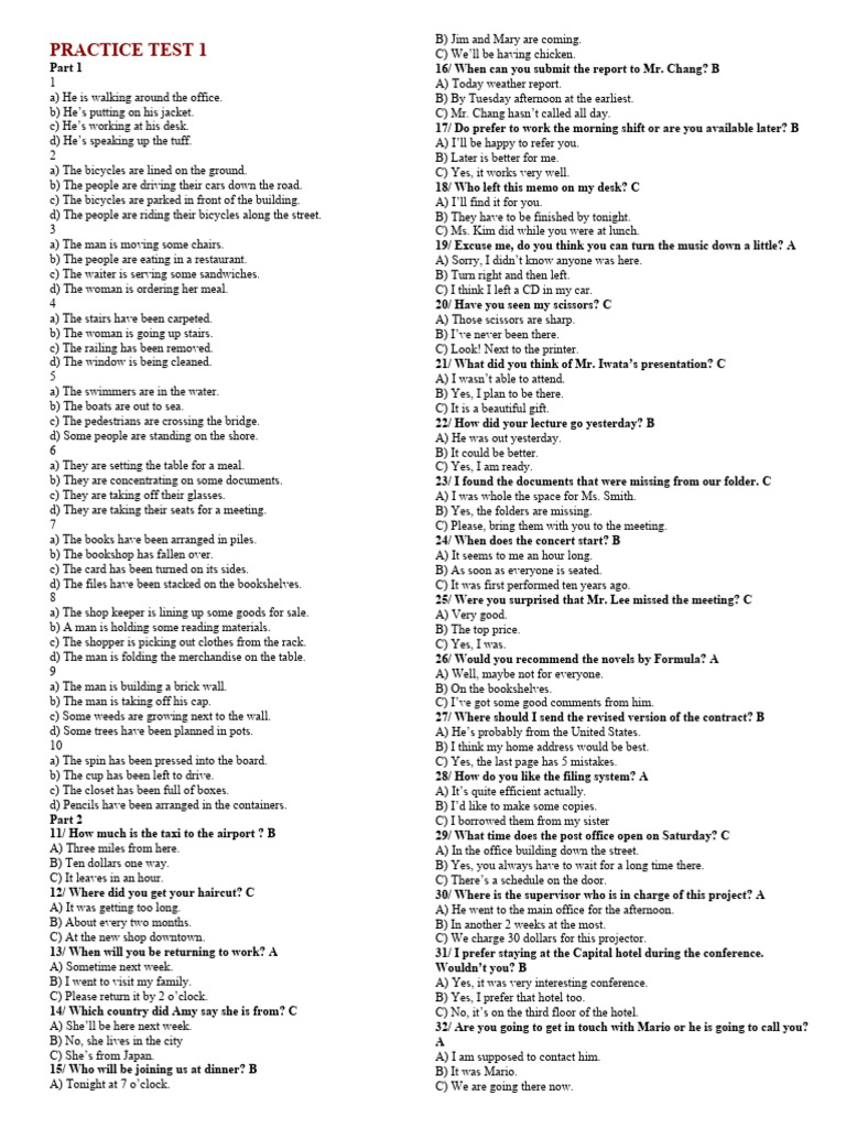 Transcript PRO 1-8 Official (Bai Sua Tai Lop) | PDF