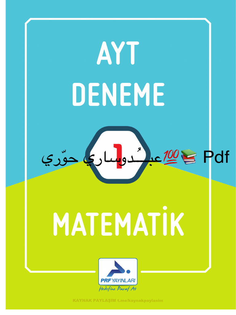 Paraf 15 AYT Matematik Denemeler - @yksor | PDF