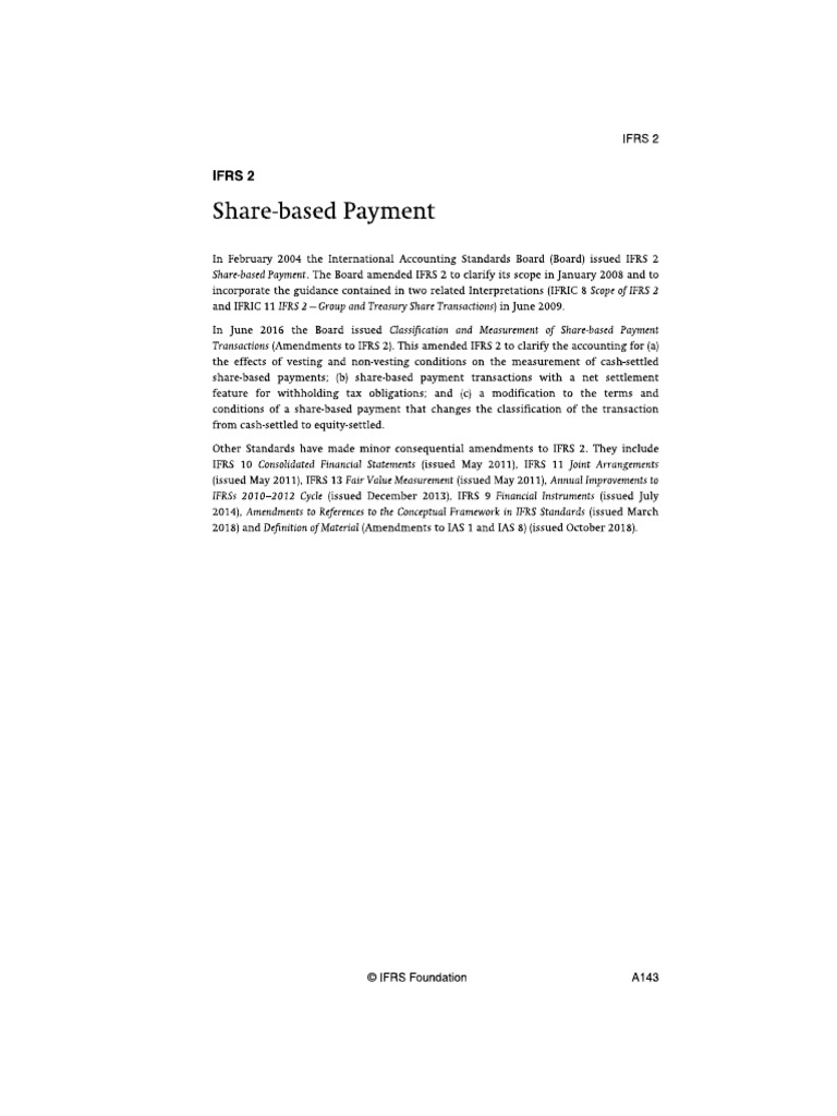 Ifrs 2 | PDF