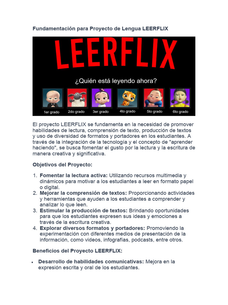 LeerFlix 2024 | Descargar gratis PDF | Aprendizaje | Multimedia