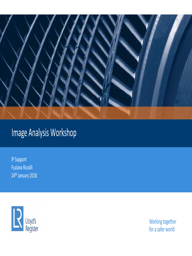 3. Image Analysis Workshop | PDF | Histogram