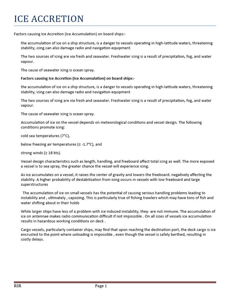 Ice Accretion | PDF | Ice | Snow