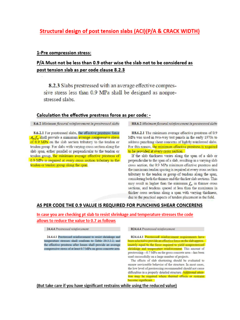 Post Tension Slab Design Guide | PDF | Technology & Engineering