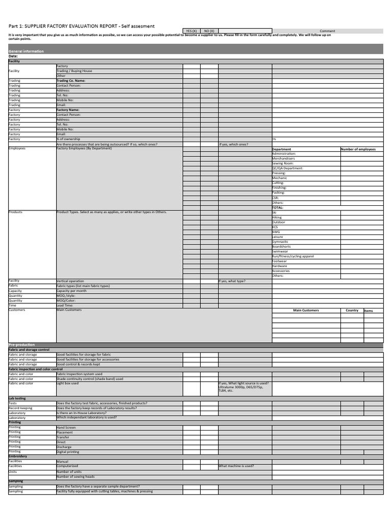 SGD ESG Questionnaire 2023 Supplier | PDF | Waste | Occupational Safety ...