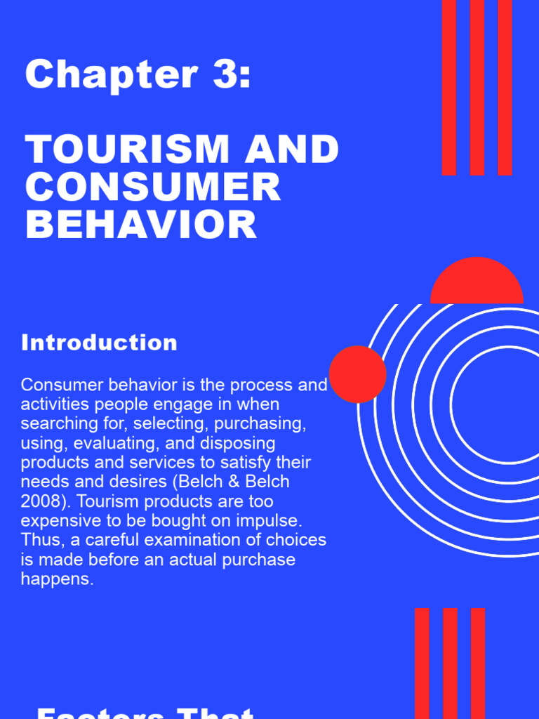 Tourism Consumer Behavior Insights | PDF | Consumer Behaviour | Behavior