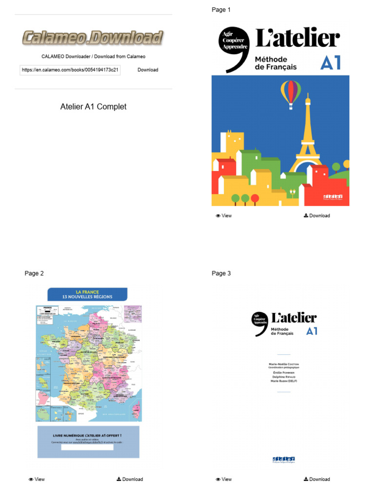 Atelier A1 Complet - CALAMEO Downloader | PDF