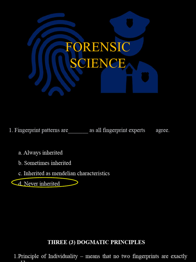 Forensic Fingerprint Identification Guide | PDF | Bullet | Cartridge ...