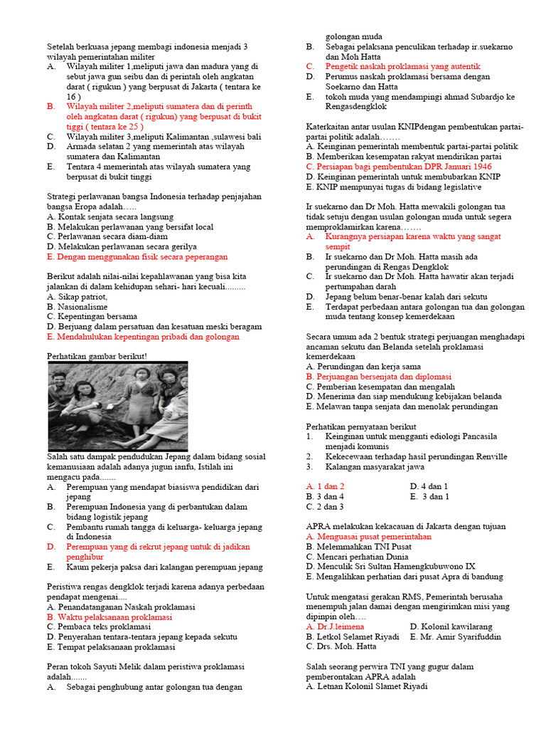 Latihan Soal Sejarah Xii Pdf