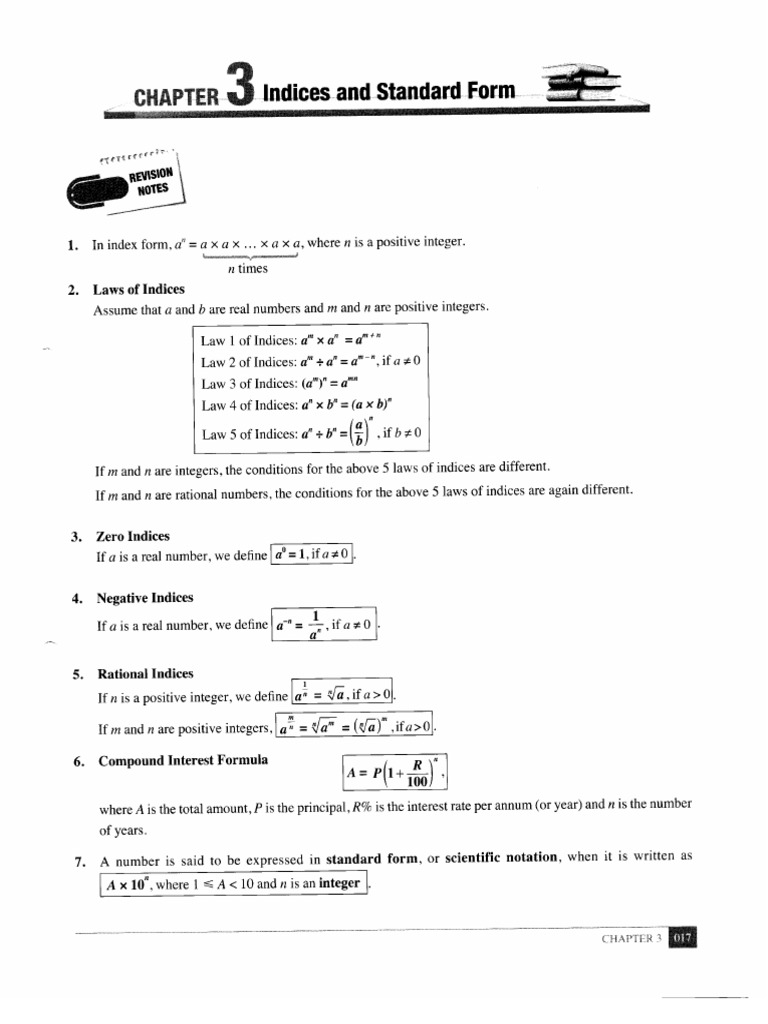 3-3-Indices - Standard Form | PDF