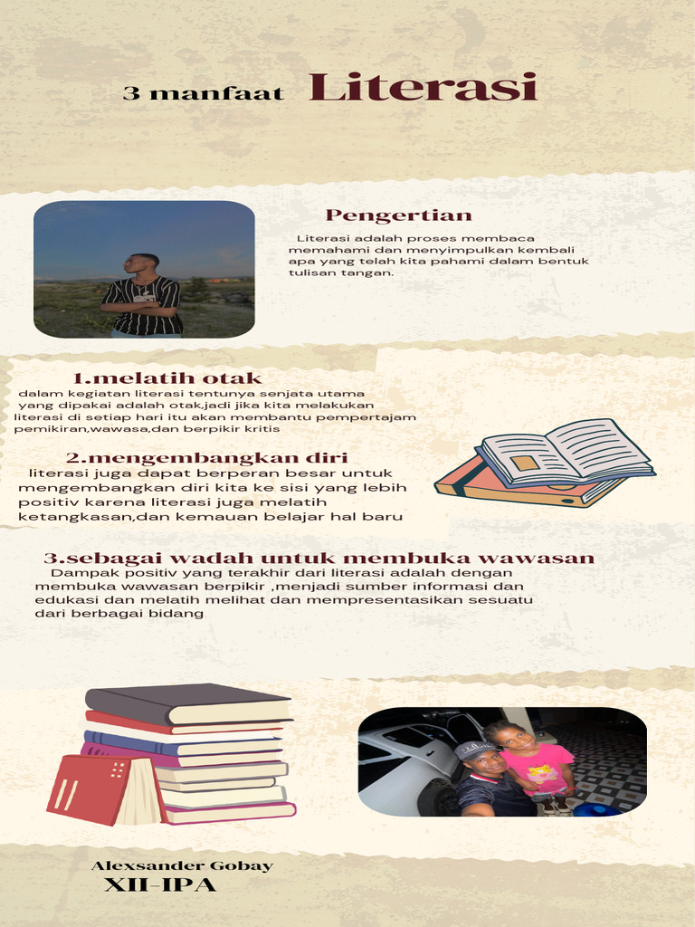 Infographic 4 Tips Menganalisis Sejarah Ilustrasi Kolase Cokelat Krem | PDF
