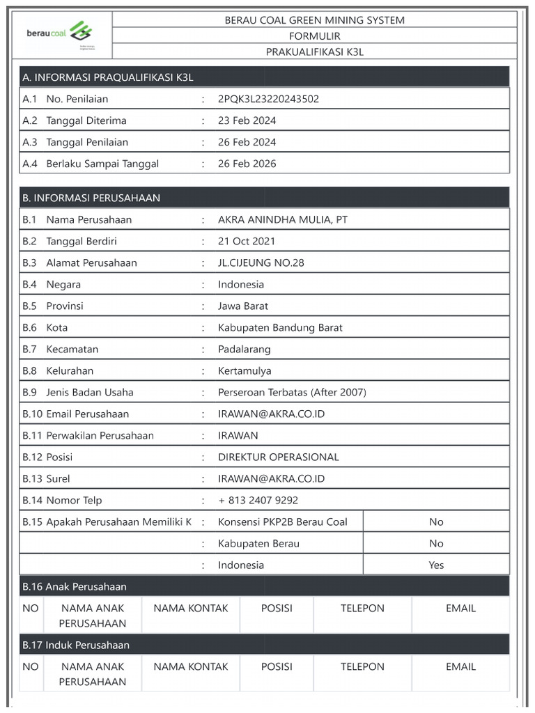 K3L Penilaian Undefined | PDF