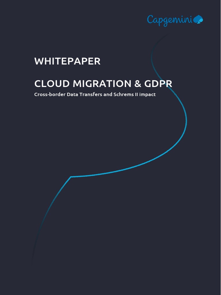 Cloud and GDPR Whitepaper | PDF | Encryption | Cloud Computing