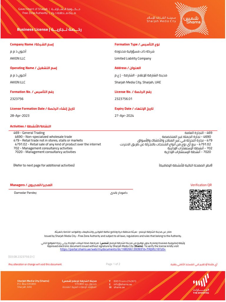 Business License With Group 168266139393 | PDF | Consultant | Service ...