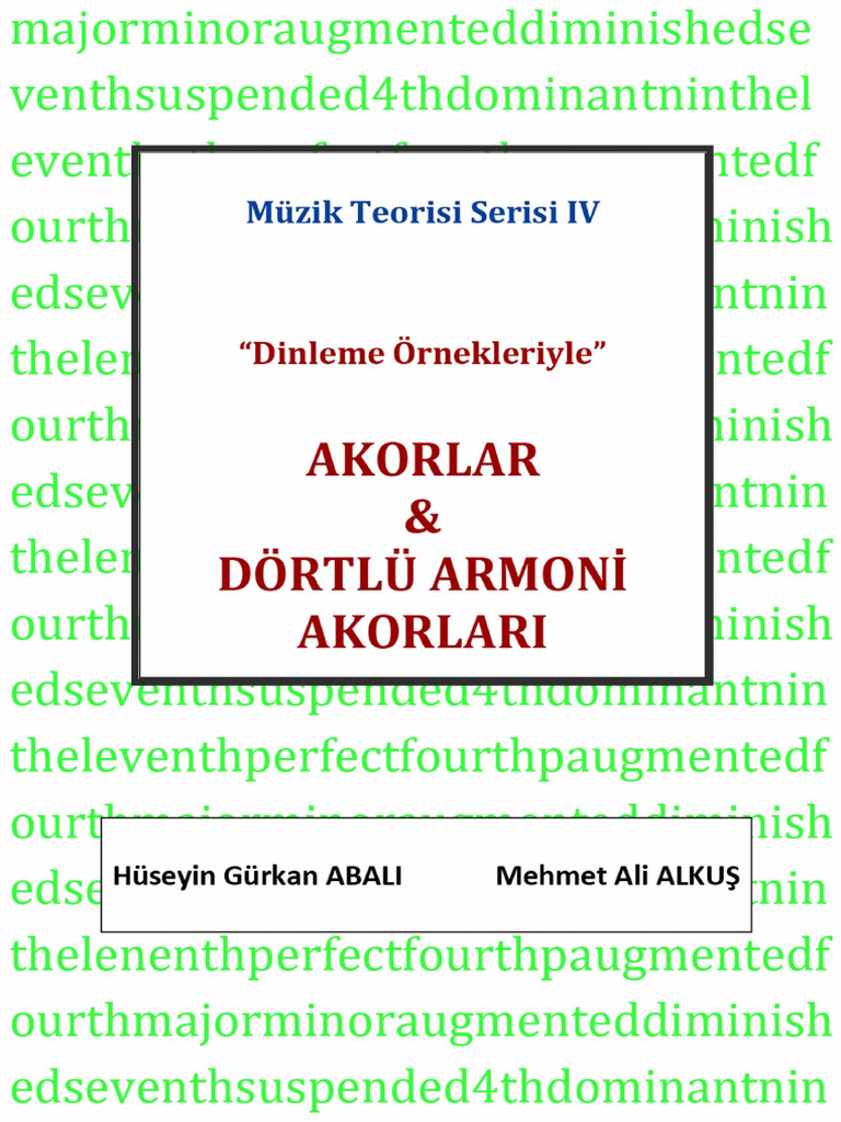Akorlar Ve Dörtlü Armoni Akorları Örnek | PDF