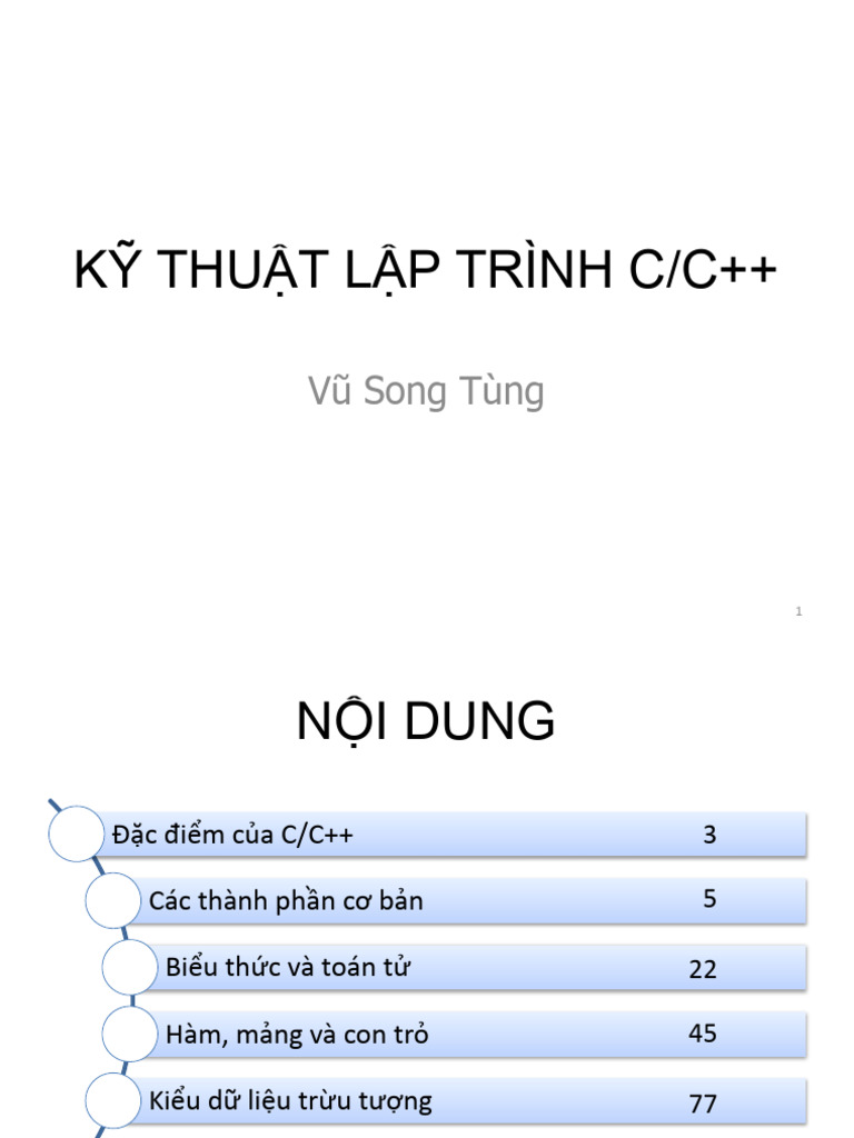 Et2031 Ky Thuat Lap Trinh C C++ .5m | PDF