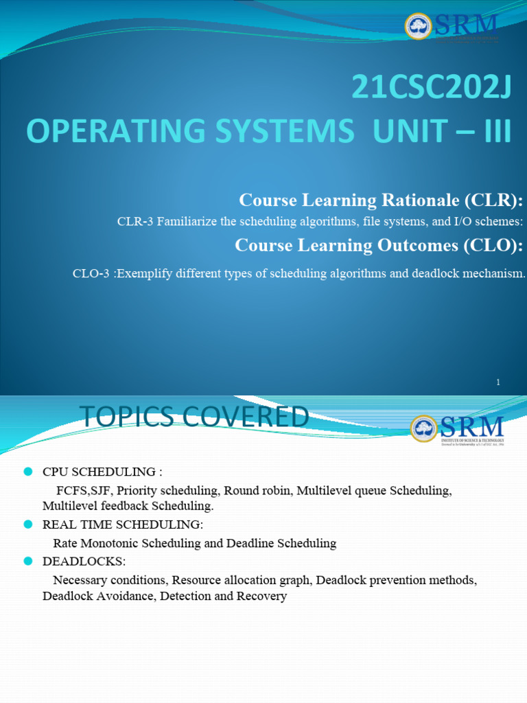 Unit 3 Pdf Scheduling Computing Process Computing 