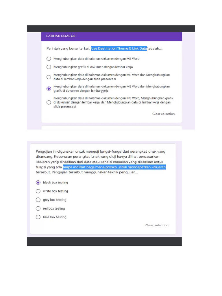 Latihan Us Tik | PDF