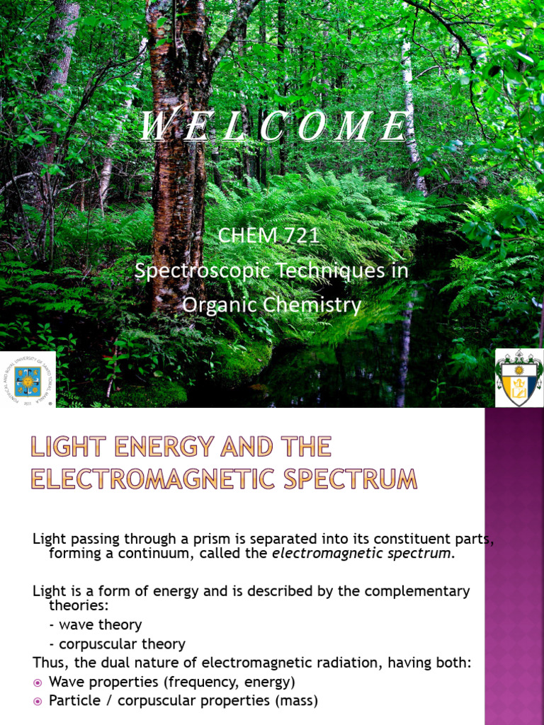 Spectroscopic Techniques in Organic Chemistry | PDF | Electromagnetic ...