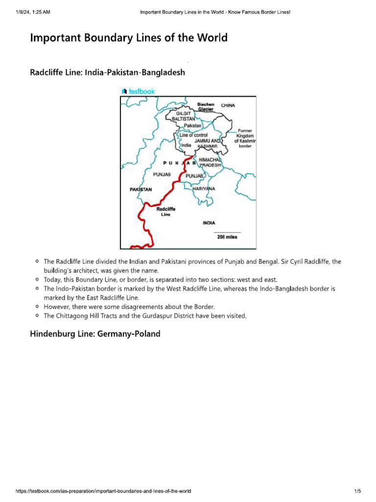 Boundary Lines | PDF
